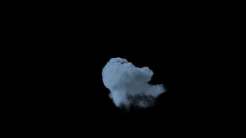 Dark blue bomb shaped smoke explosion ba... | Stock Video | Pond5