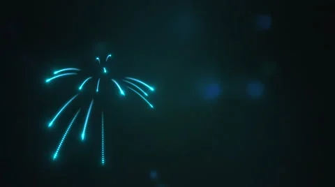 Dark blue firework background | Stock Video | Pond5