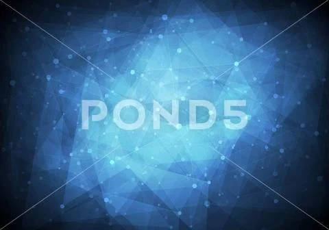 Dark blue low poly tech background Dark blue low poly tech background ...