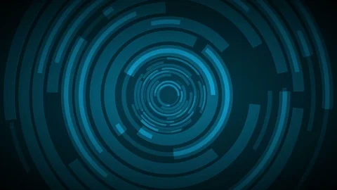 Dark blue technology futuristic animated... | Stock Video | Pond5