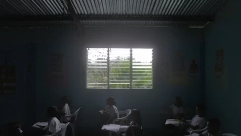 Dark Classroom in poor school in the Phi... | Stock Video | Pond5