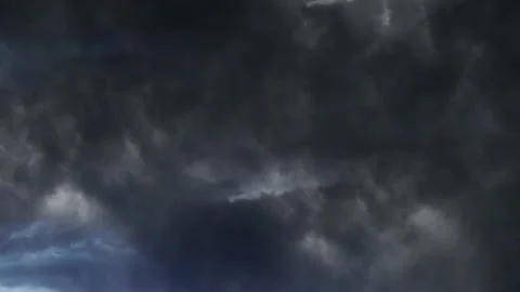 Dark Clouds Moving In The Sky Rainstorms... | Stock Video | Pond5