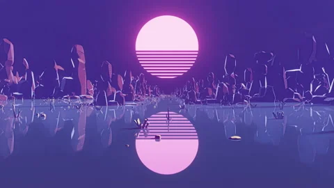 Dark empty planet, loop animation, 3d re... | Stock Video | Pond5