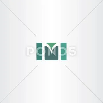 Dark green letter m logo vector symbol Illustration #53531120