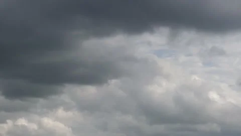 dark grey rain clouds, cloudy sky - natu... | Stock Video | Pond5