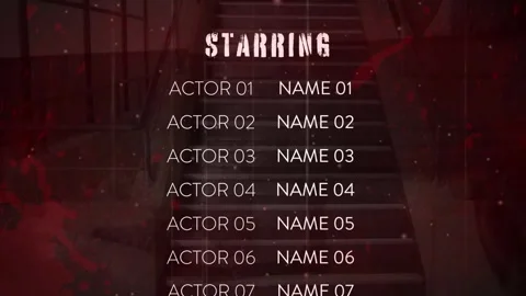 Dark Gritty Credit Roll ~ After Effects Project #232006352