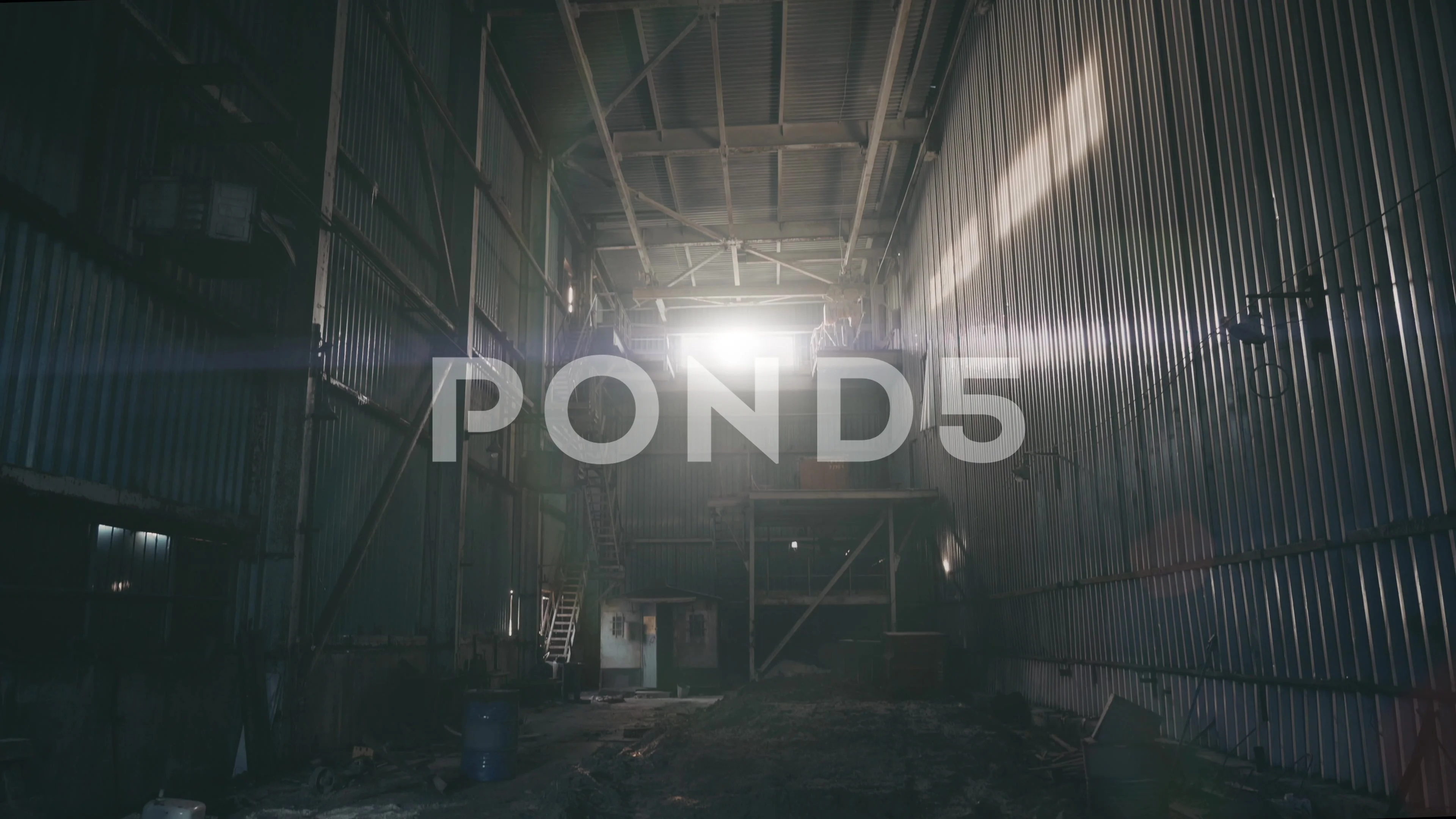 Dark Warehouse Background