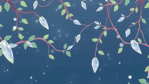 Dark Leaf Tree: Gentle Animated Scene - ... | Stock Video | Pond5