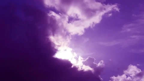 Dark purple sky with Bright sun light ra... | Stock Video | Pond5