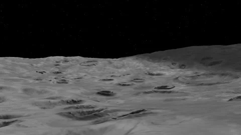 Dark Shadow casting moon surface during ... | Stock Video | Pond5