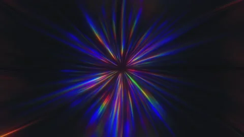 Dark Shining Chromatic Prism Rays | Stock Video | Pond5