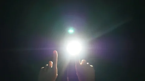 dark silhouette of human male hand with ... | Stock Video | Pond5