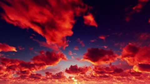 Blood Red Sky Stock Footage ~ Royalty Free Stock Videos | Pond5