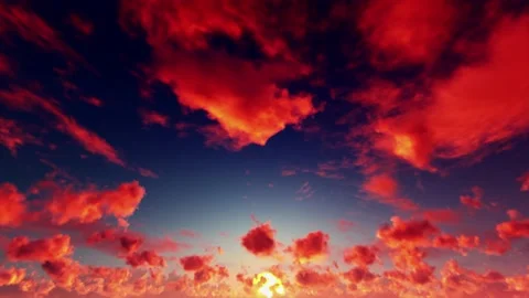 Blood Red Sky Stock Footage ~ Royalty Free Stock Videos | Pond5