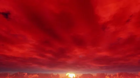 Blood Red Sky Stock Footage ~ Royalty Free Stock Videos | Pond5