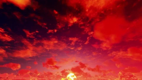 Blood Red Sky Stock Footage ~ Royalty Free Stock Videos | Pond5
