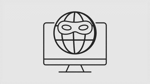 Dark web line animation | Stock Video | Pond5