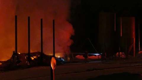 Barn Burning Scene Stock Video Footage | Royalty Free Barn Burning ...