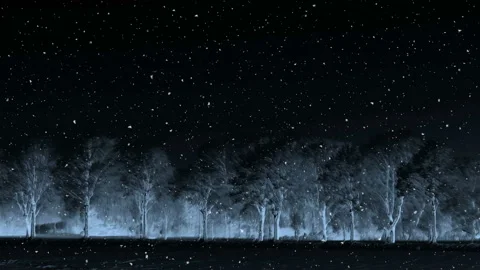 Dark Winter Night Background Loop | Stock Video | Pond5