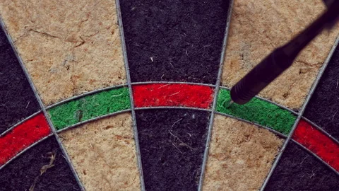Darts into Dartboard Treble 20 Various S... | Stock Video | Pond5