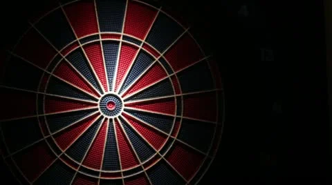 Darts double bullseye | Stock Video | Pond5
