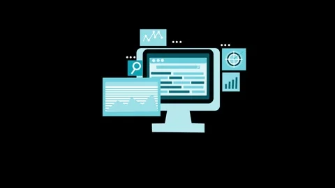Data Analysis Computer Animated, Animati... | Stock Video | Pond5