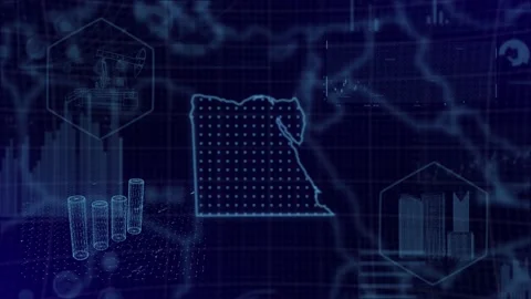 Data analysis GDP Charts of Egypt Countr... | Stock Video | Pond5