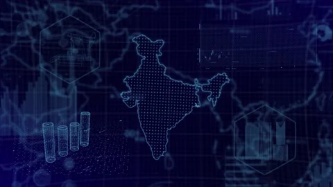 Data analysis GDP Charts of India Countr... | Stock Video | Pond5