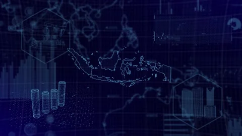 Data analysis GDP Charts of Indonesia Co... | Stock Video | Pond5