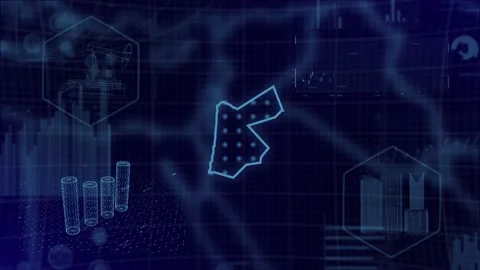 Data analysis GDP Charts of Jordan Count... | Stock Video | Pond5