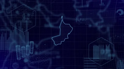 Data analysis GDP Charts of Oman Country... | Stock Video | Pond5