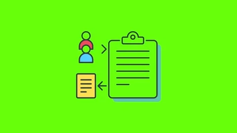 Data Analytics Icons pack green screen | Stock Video | Pond5