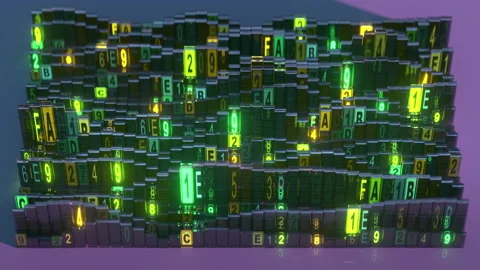 Data and coding visualization seamless l... | Stock Video | Pond5