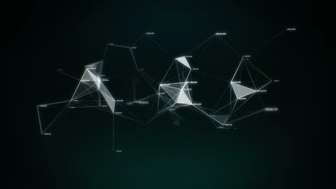 Data and Networks - Plexus Animation Bac... | Stock Video | Pond5