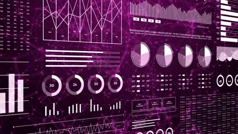 Data and report statistics, animation wi... | Stock Video | Pond5