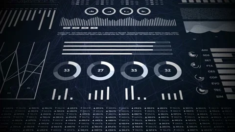 Data and report statistics, animation wi... | Stock Video | Pond5