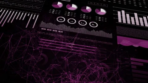 Data and report statistics, animation wi... | Stock Video | Pond5