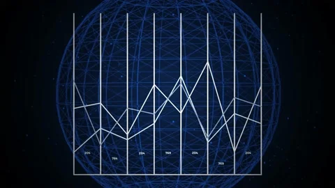 Data and report statistics, animation wi... | Stock Video | Pond5