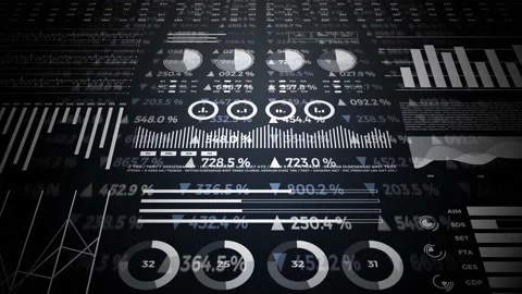 Data and report statistics, animation wi... | Stock Video | Pond5