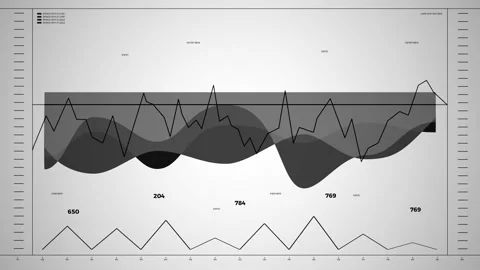 Data and report statistics, animation wi... | Stock Video | Pond5