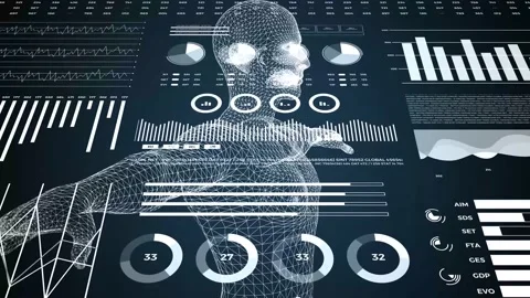 Data and report statistics, animation wi... | Stock Video | Pond5