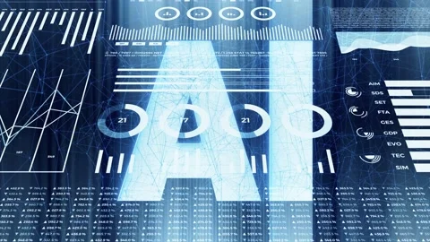 Data and report statistics, animation wi... | Stock Video | Pond5