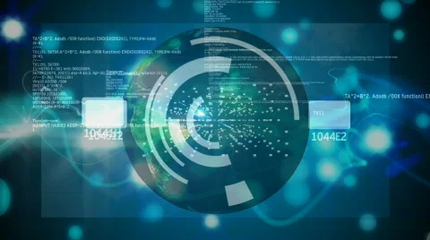 DATA BG FLY THROUGH | Stock Video | Pond5