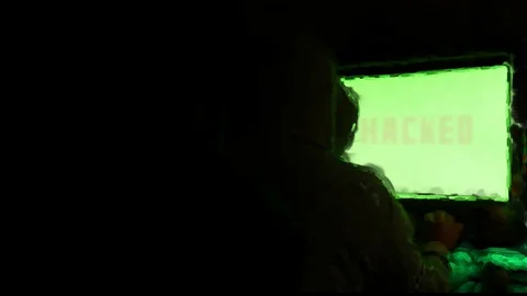 Computer Hacker Green Screen Stock Video Footage | Royalty Free ...