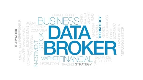 Data broker animated word cloud, text de... | Stock Video | Pond5