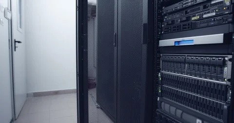 Data center large server room | Stock Video | Pond5