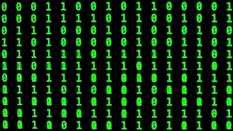data computer code technology matrix bin... | Stock Video | Pond5