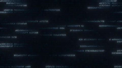 Data counter streams. Computer code symb... | Stock Video | Pond5