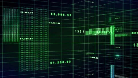 Data digital numbers. Technology backgro... | Stock Video | Pond5