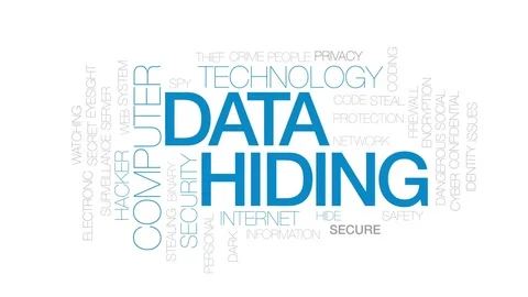 Data hiding animated word cloud, text de... | Stock Video | Pond5
